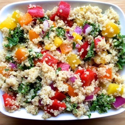 Rainbow Quinoa Salad (Vegan + Gluten-Free + Oil-Free)