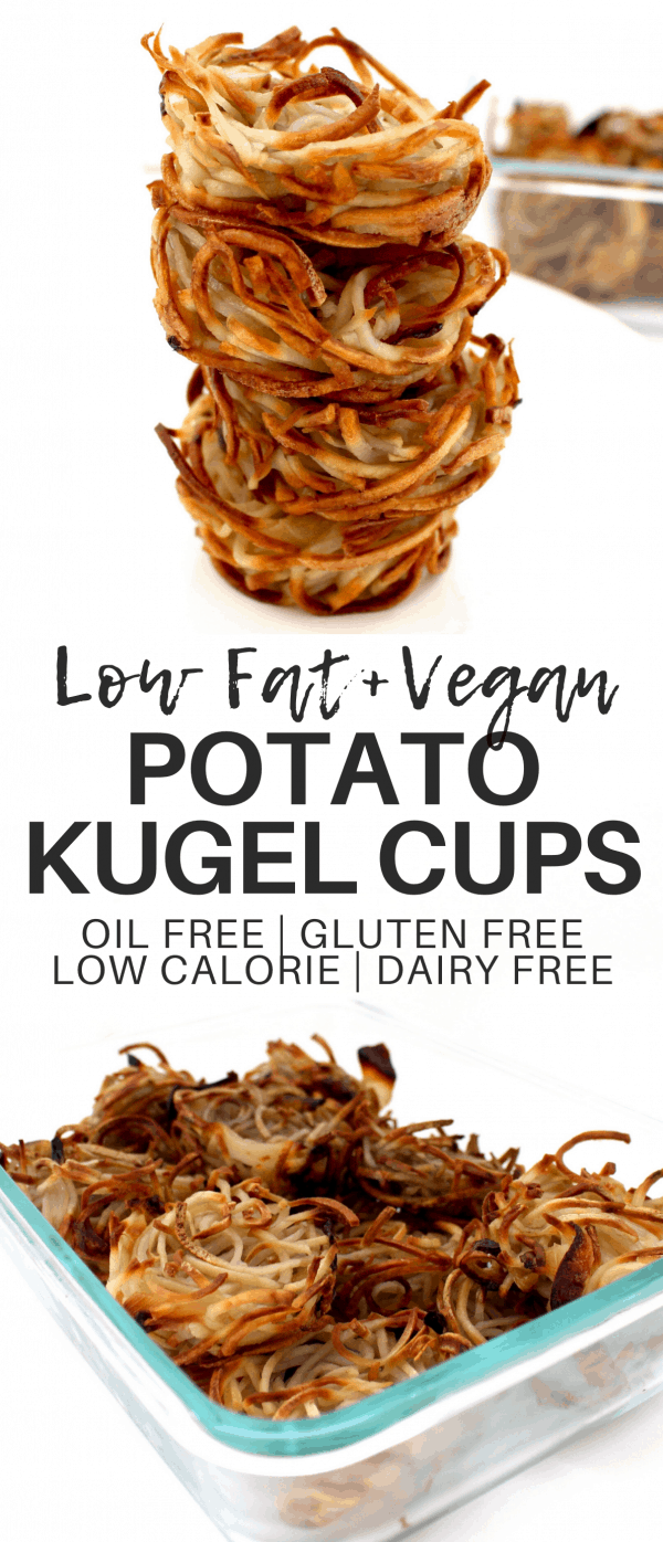 Vegan Potato Kugel Cups (Low-Fat + Gluten-Free + Low-Calorie)