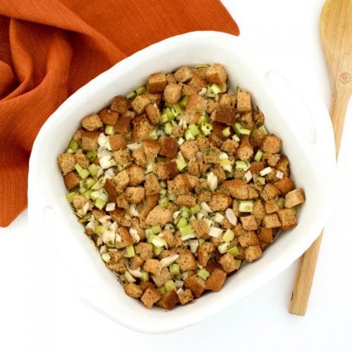 Vegan Stuffing (Low-Fat + Gluten-Free + Oil-Free)
