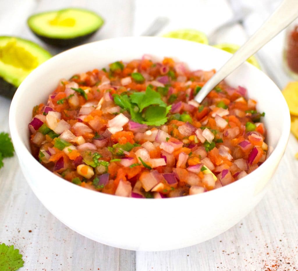 Simple Homemade Salsa (Vegan + Keto + Paleo)